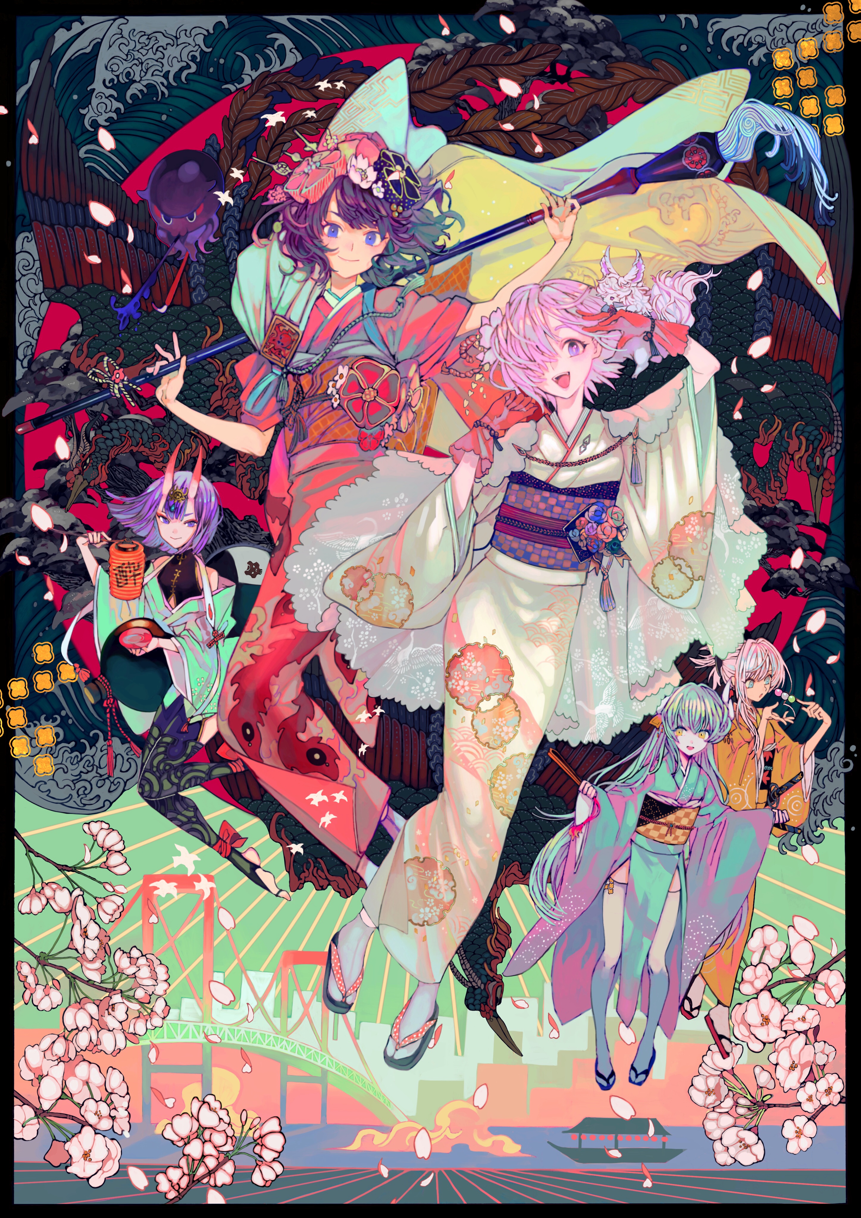 Fate Grand Order Cath Palug Fate Katsushika Hokusai Fate Kiyohime